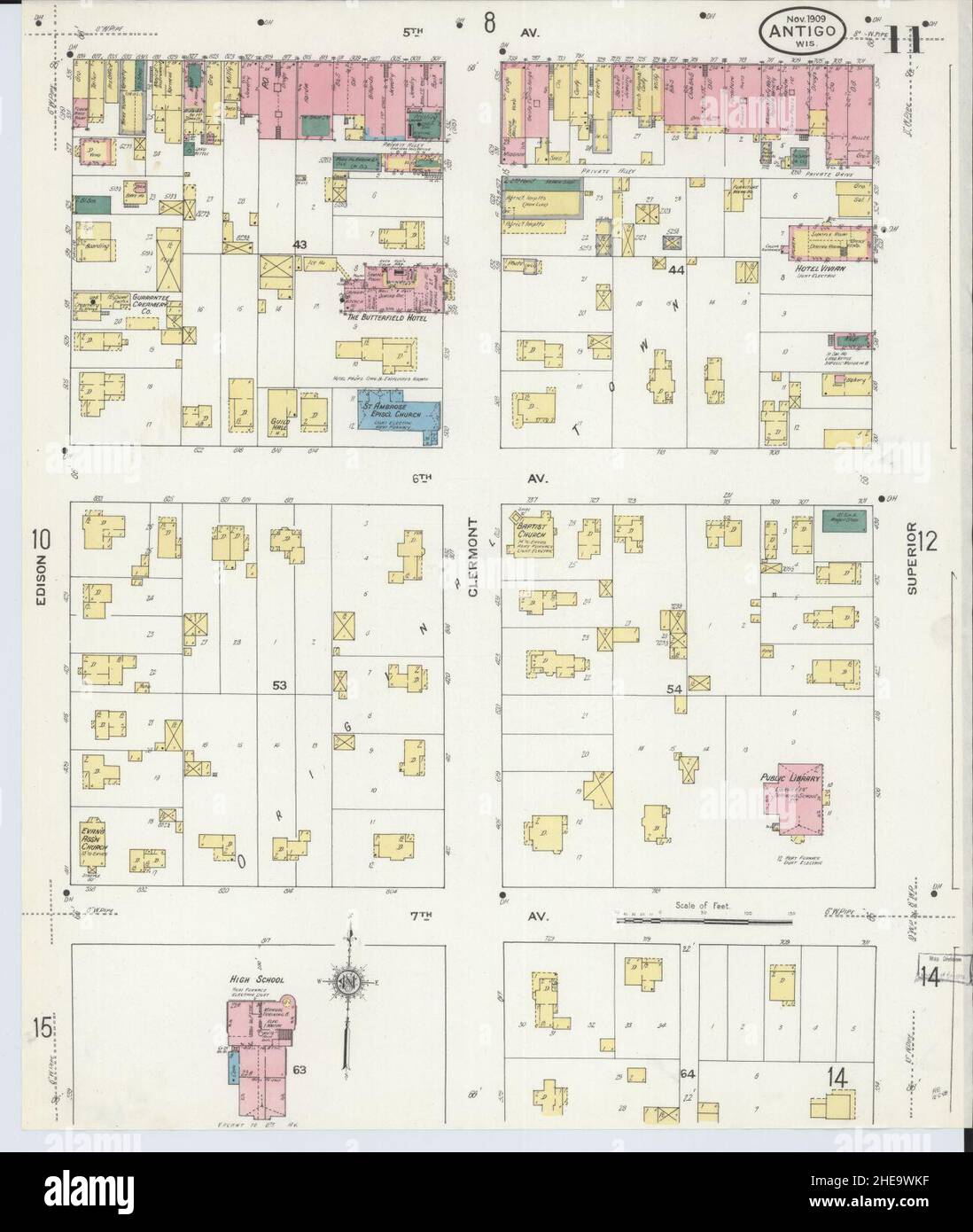 Map of antigo hi-res stock photography and images - Alamy