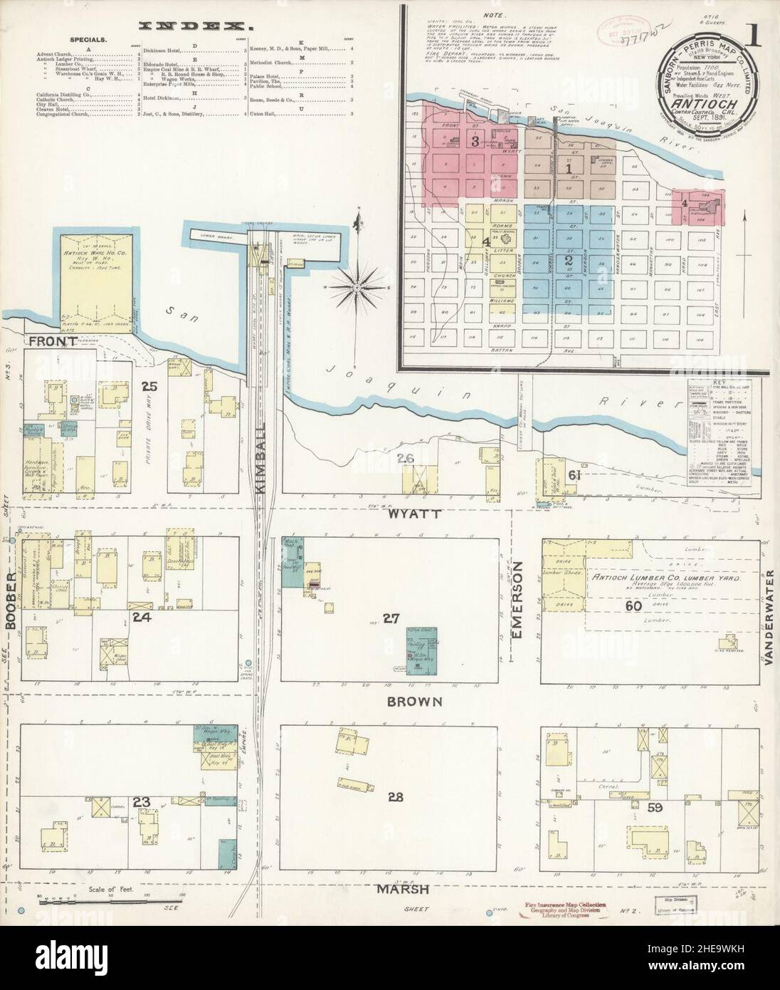 Sanborn Fire Insurance Map from Antioch, Contra Costa County ...