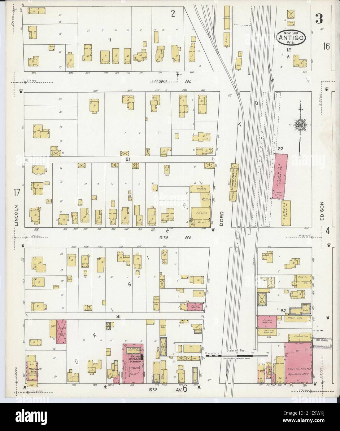 Map of antigo wisconsin hi-res stock photography and images - Alamy