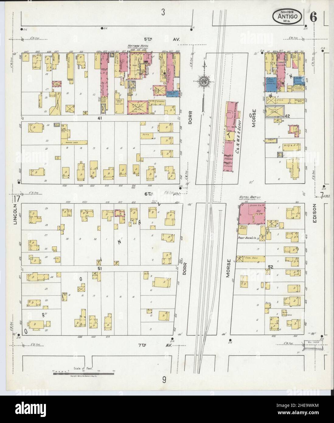 Map of antigo wisconsin hi-res stock photography and images - Alamy