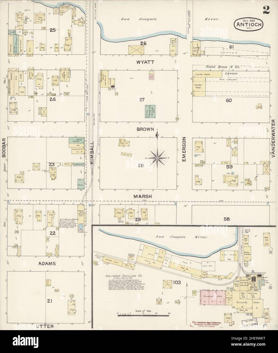 Sanborn Fire Insurance Map from Antioch, Contra Costa County ...