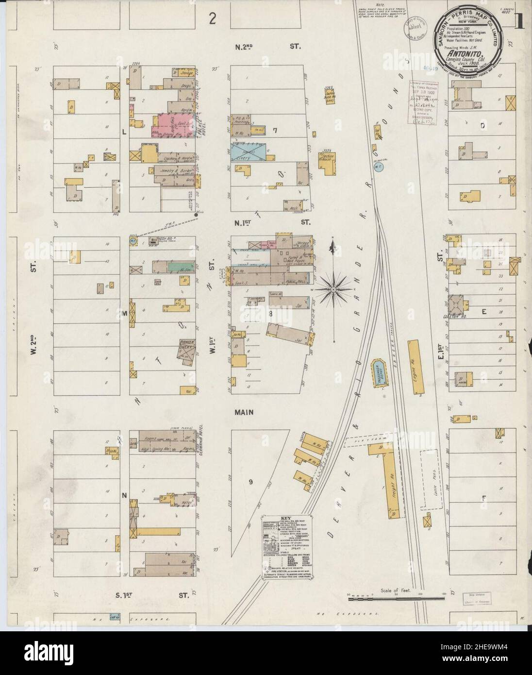 Conejos county map hi-res stock photography and images - Alamy
