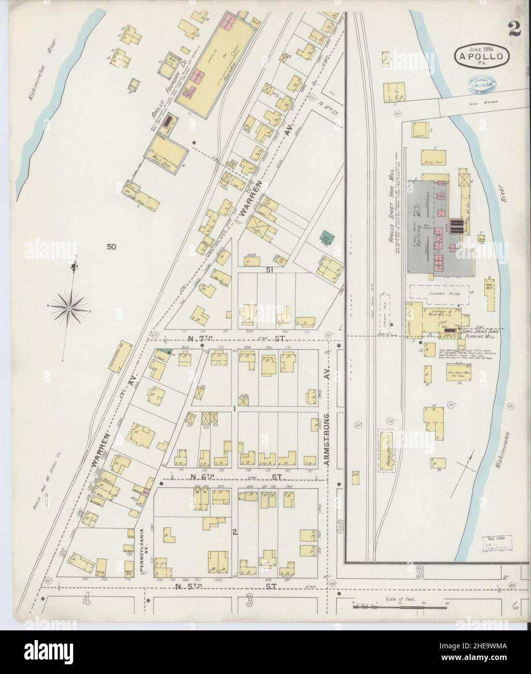 Sanborn Fire Insurance Map from Apollo, Armstrong County, Pennsylvania ...