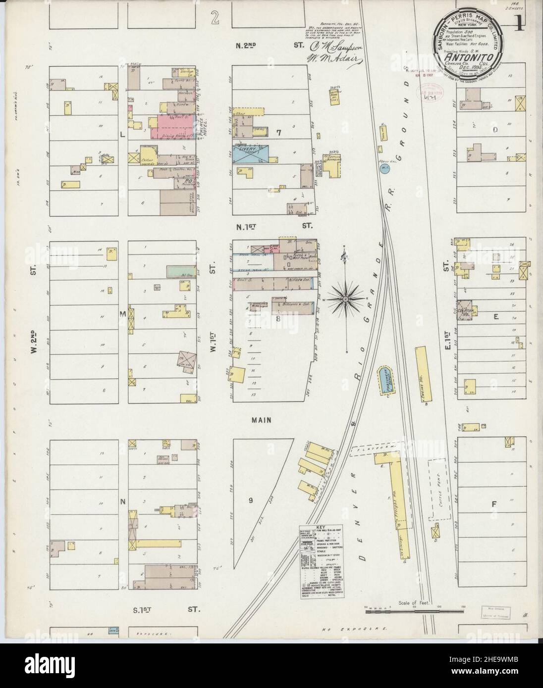 Sanborn Fire Insurance Map from Antonito, Conejos County, Colorado ...