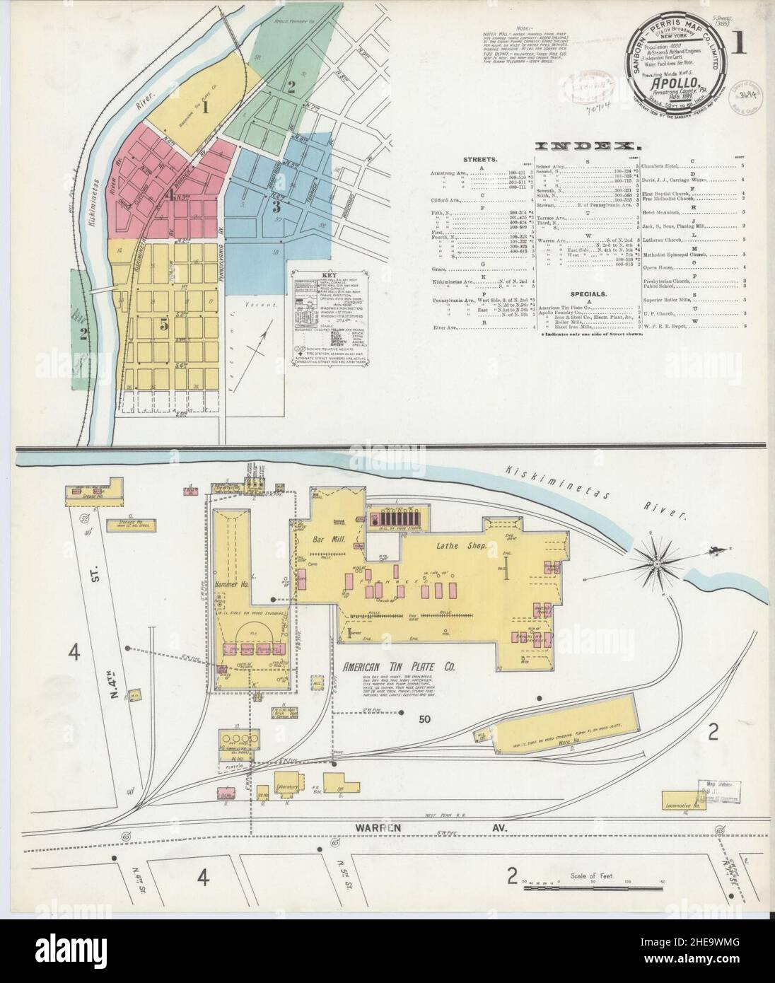 Sanborn Fire Insurance Map from Apollo, Armstrong County, Pennsylvania ...