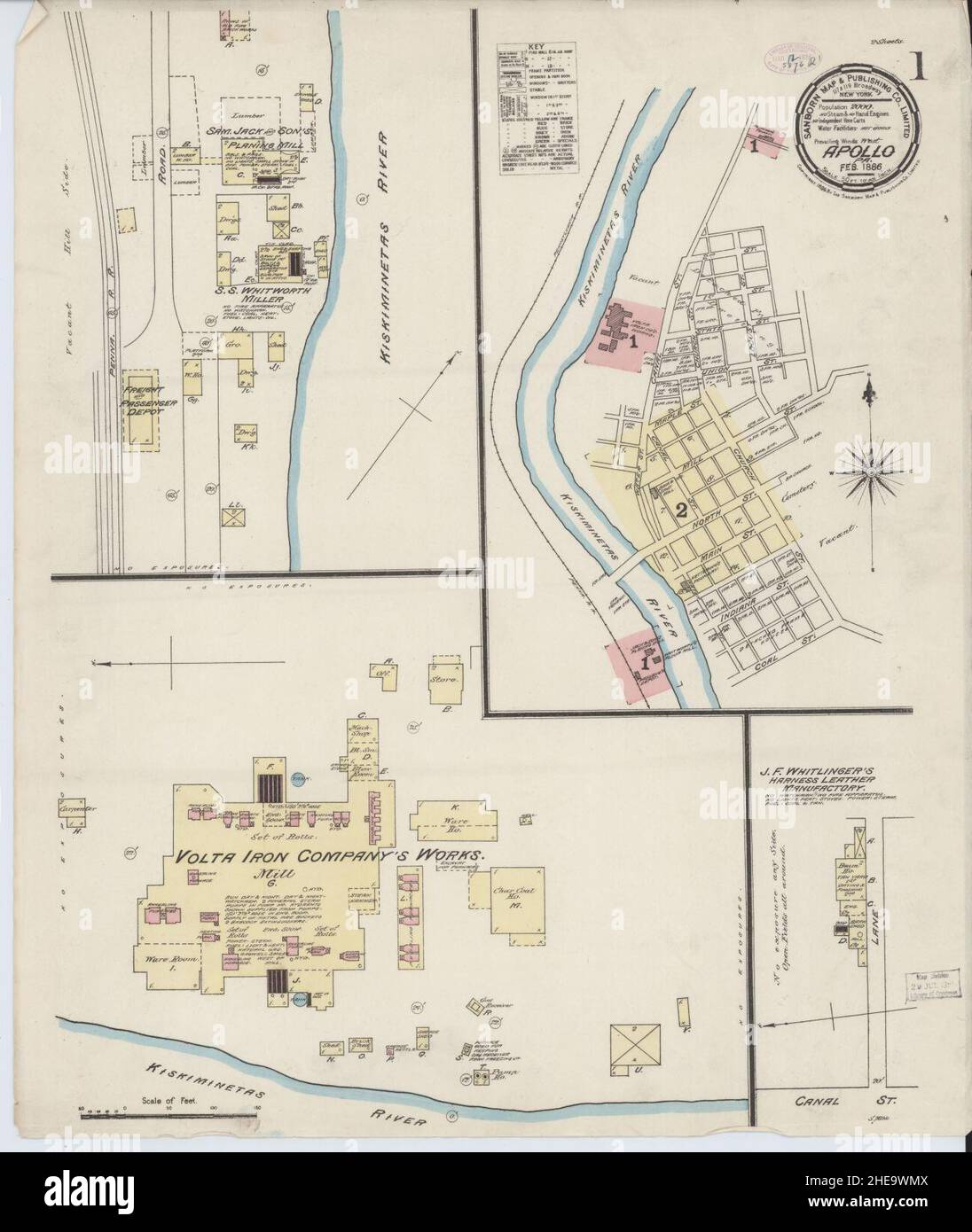 Sanborn Fire Insurance Map from Apollo, Armstrong County, Pennsylvania ...