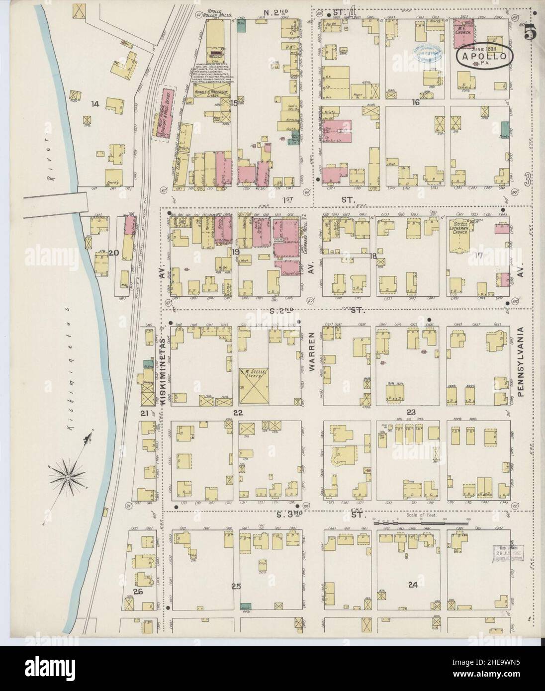 Sanborn Fire Insurance Map from Apollo, Armstrong County, Pennsylvania ...