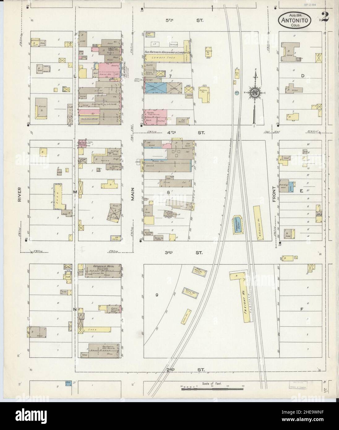 Conejos county map hi-res stock photography and images - Alamy