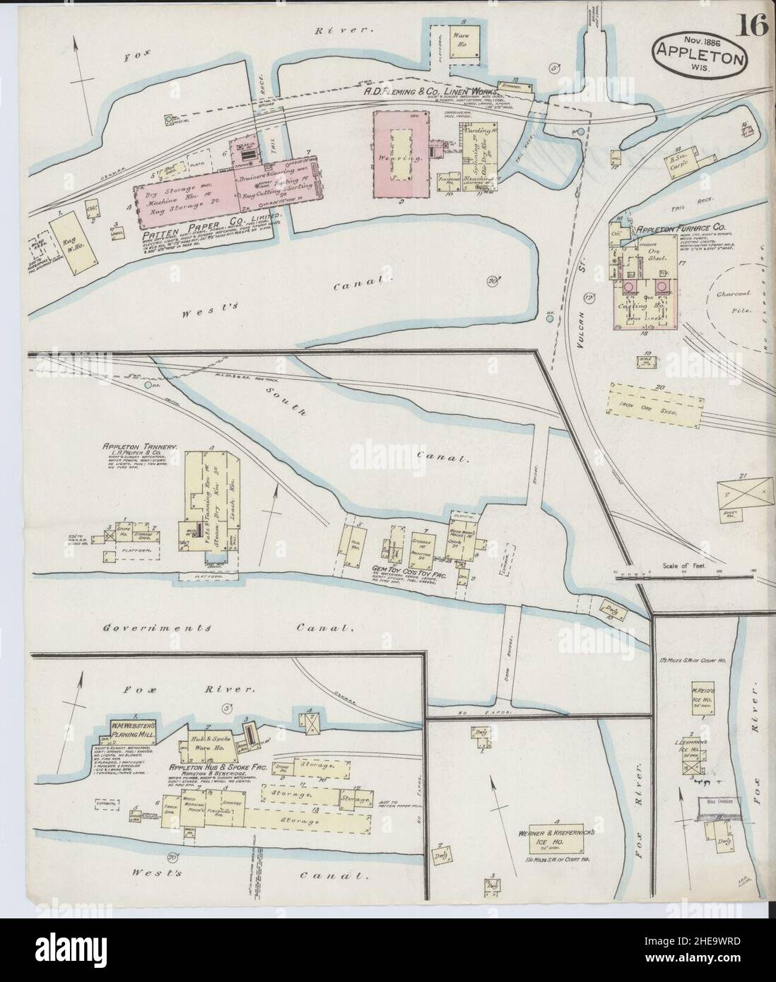 Appleton wisconsin map hi-res stock photography and images - Alamy