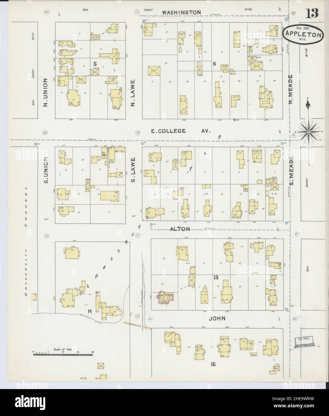 Appleton wisconsin map hi-res stock photography and images - Alamy
