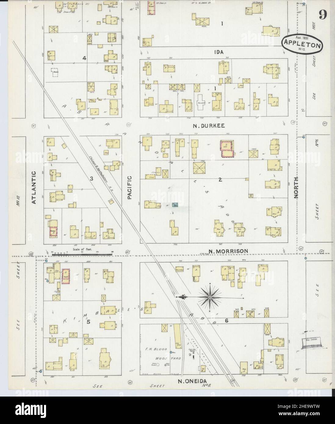 Appleton wisconsin map hi-res stock photography and images - Alamy
