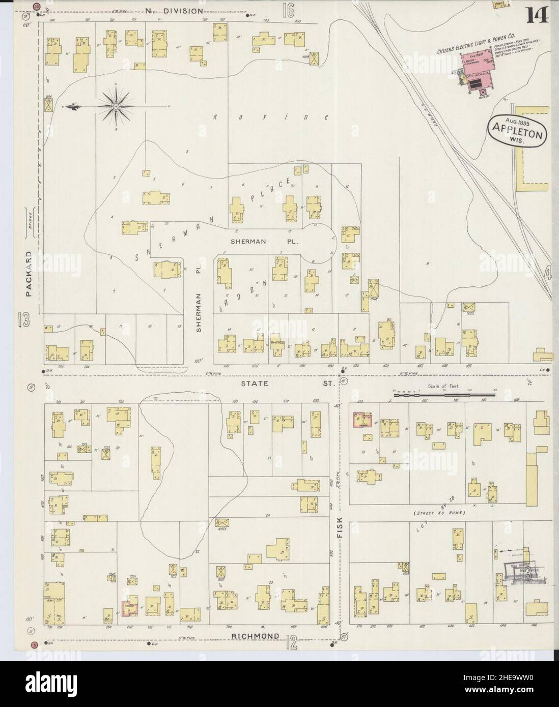 Appleton wisconsin map hi-res stock photography and images - Alamy