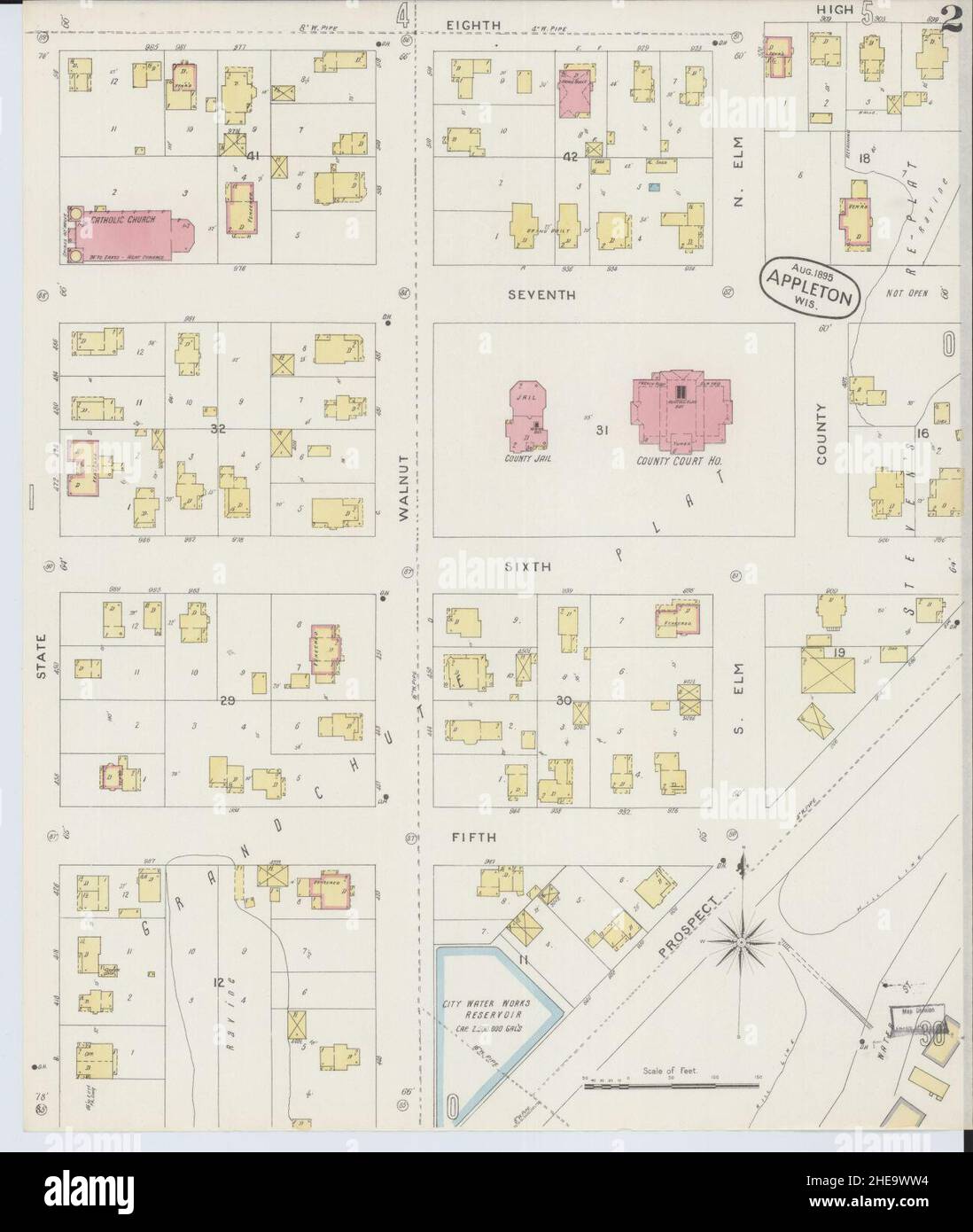 Appleton wisconsin map hi-res stock photography and images - Alamy