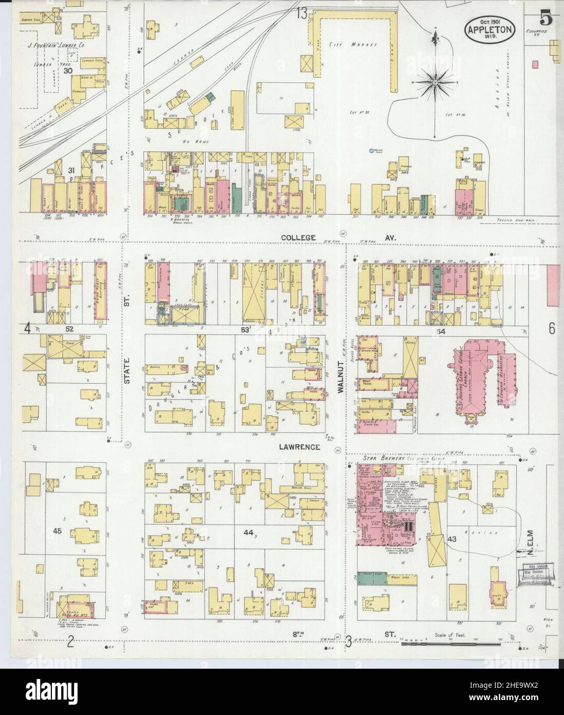 Appleton wisconsin map hi-res stock photography and images - Alamy