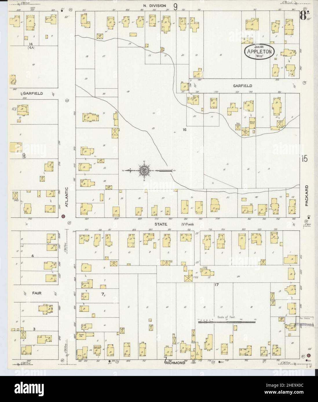 Appleton wisconsin map hi-res stock photography and images - Alamy