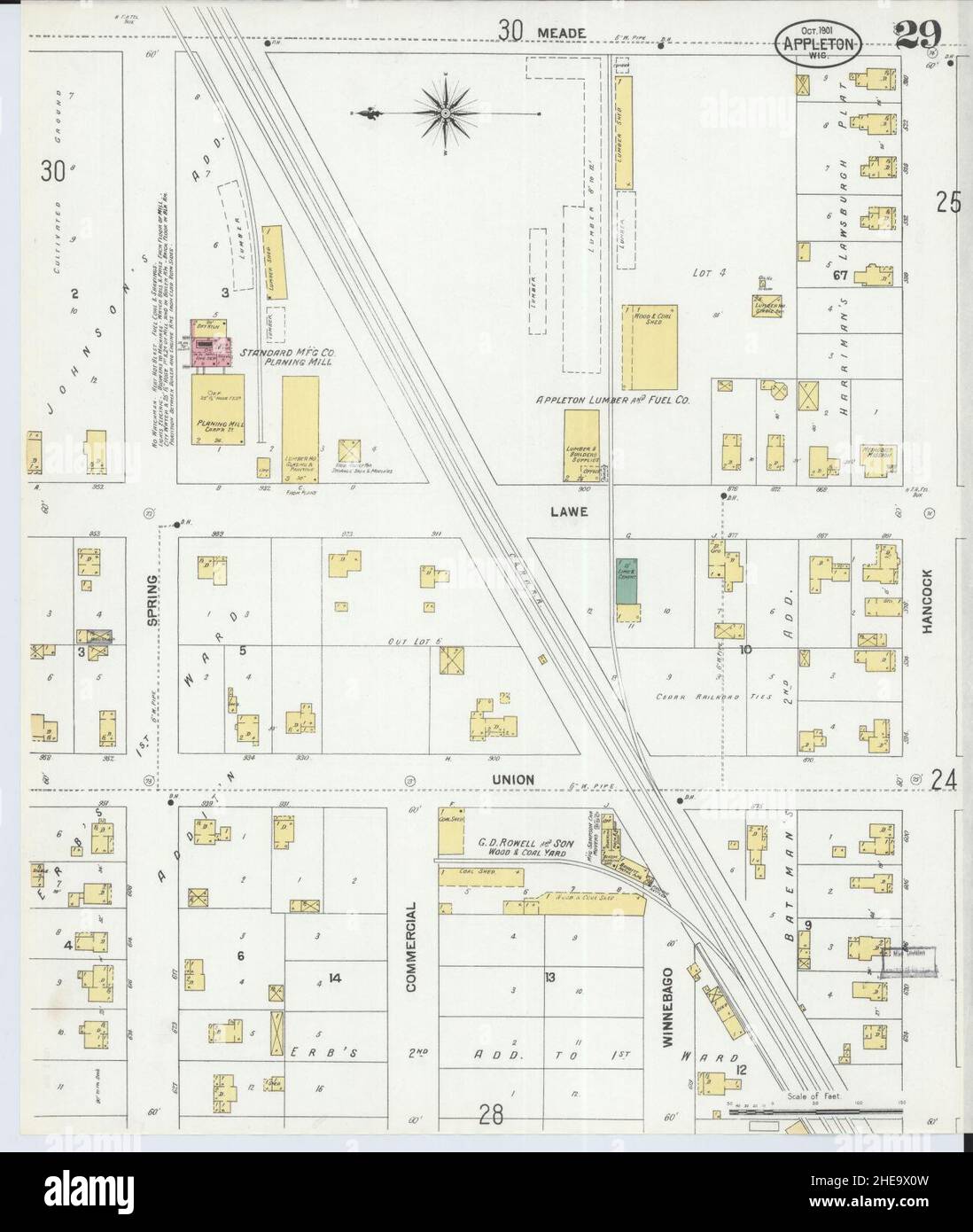 Appleton wisconsin map hi-res stock photography and images - Alamy