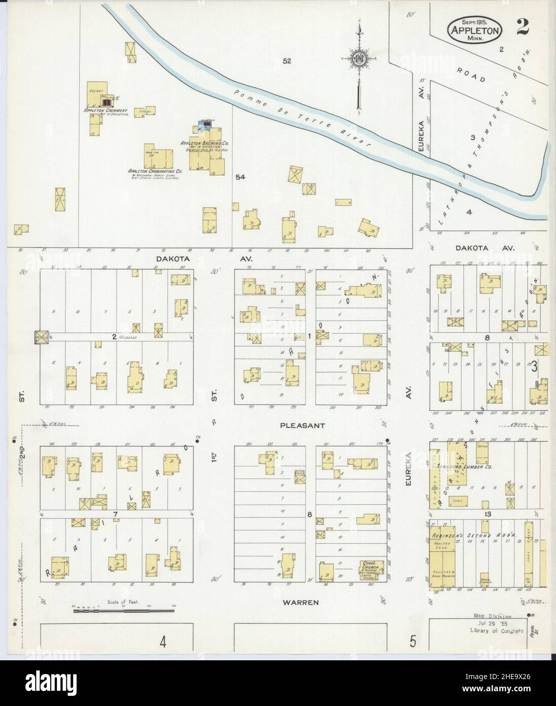 Map of appleton minnesota hi-res stock photography and images - Alamy