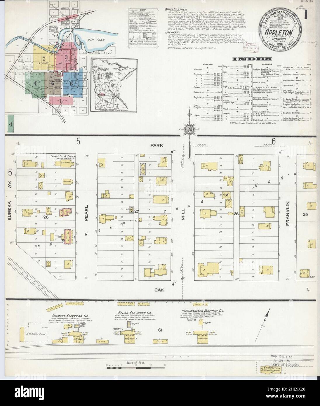 Map of appleton minnesota hi-res stock photography and images - Alamy