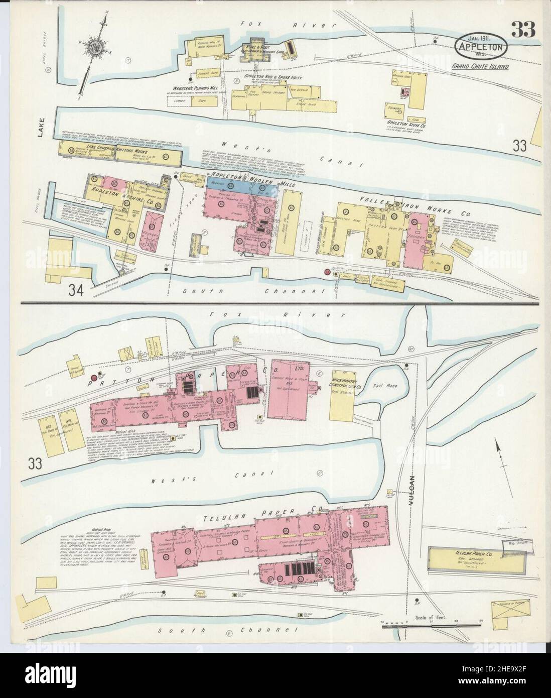 Appleton wisconsin map hi-res stock photography and images - Alamy