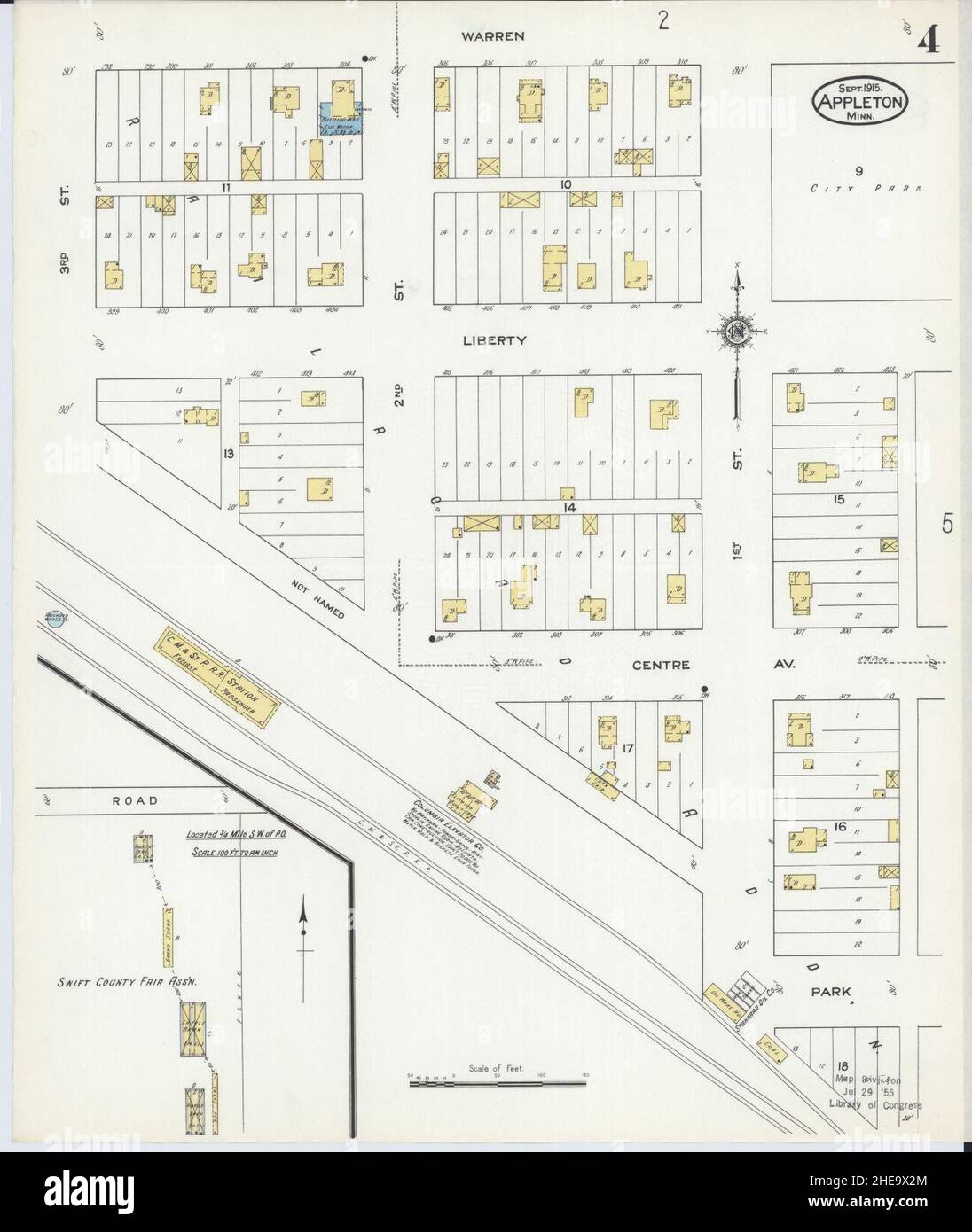 Map of appleton minnesota hi-res stock photography and images - Alamy