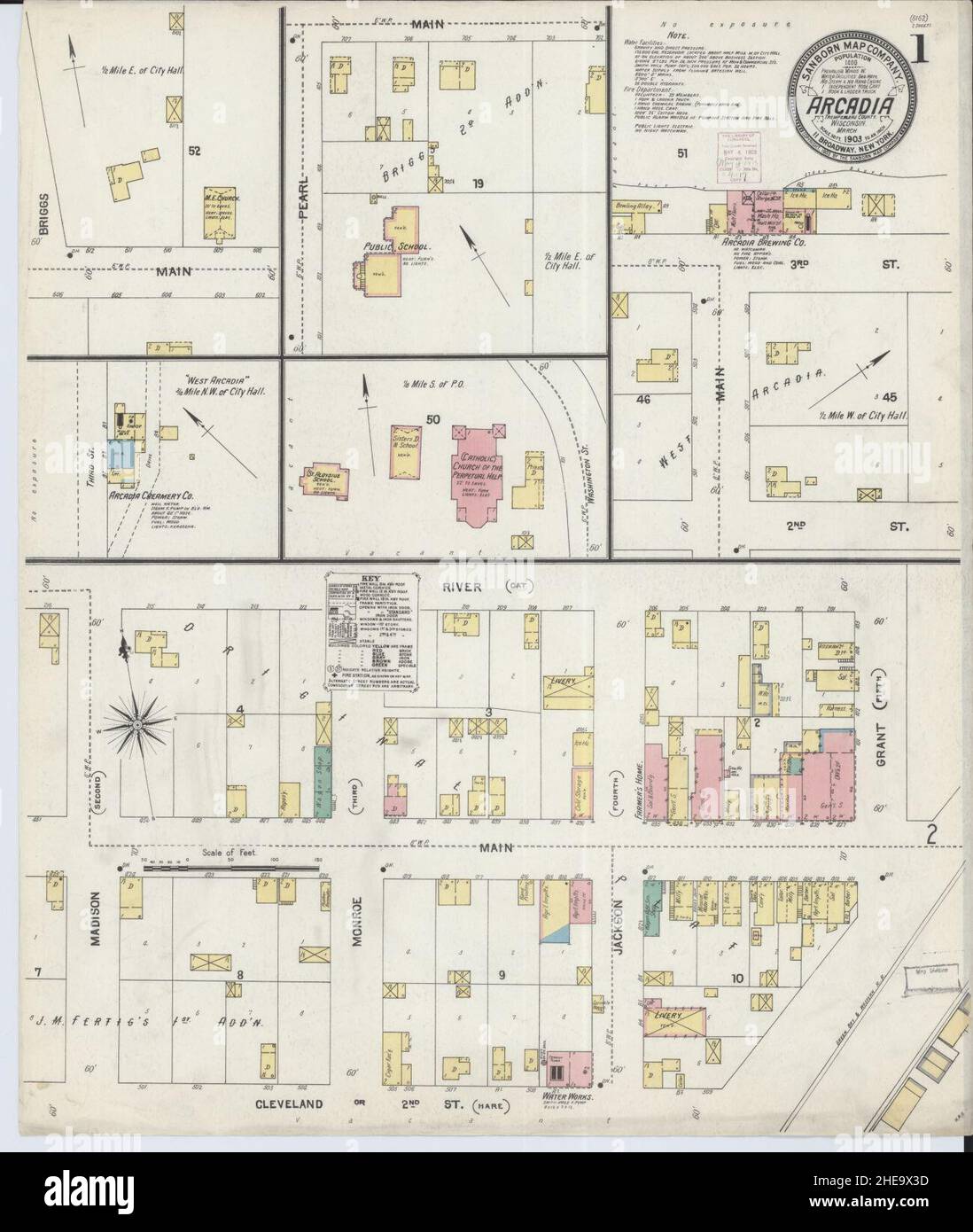 Map of arcadia hi-res stock photography and images - Alamy
