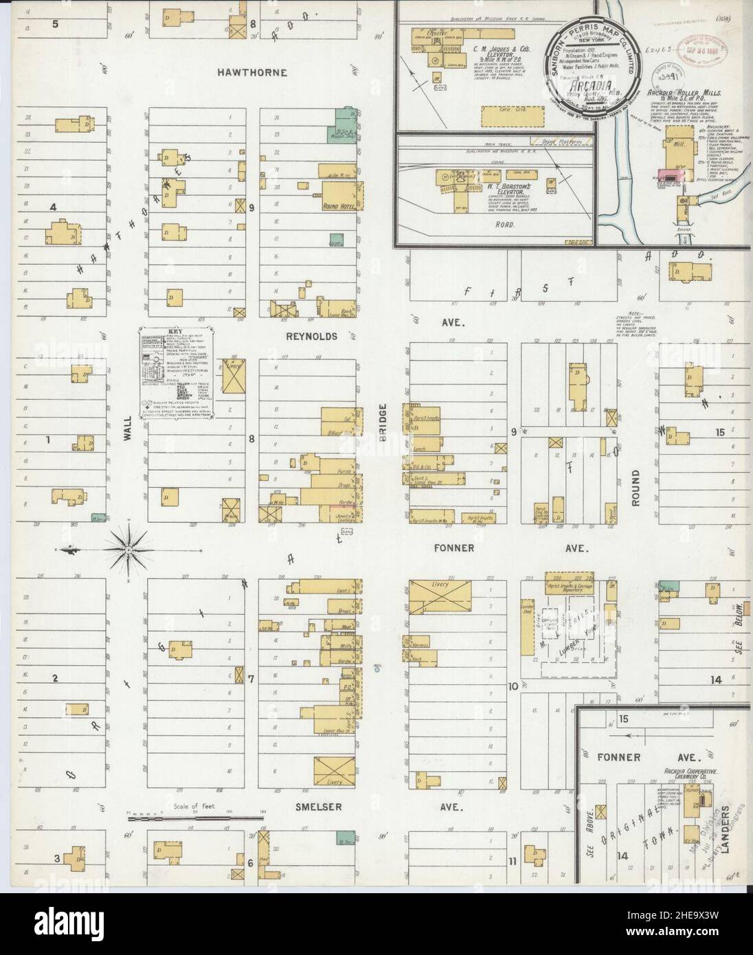 Map of arcadia hi-res stock photography and images - Alamy