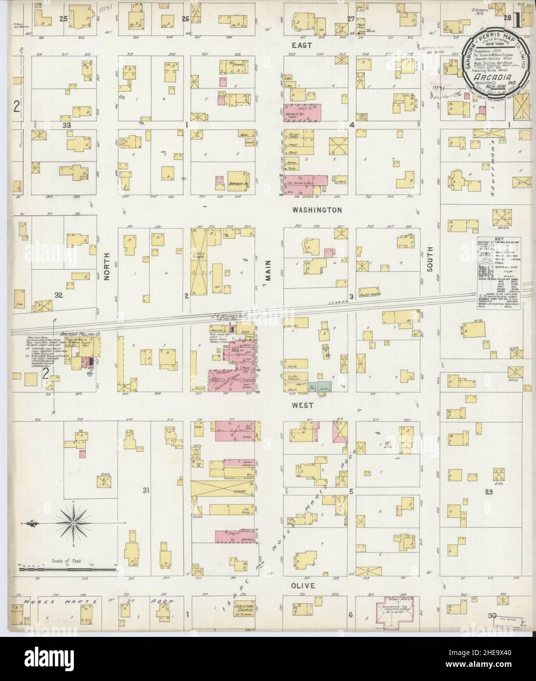 Map of arcadia hi-res stock photography and images - Alamy