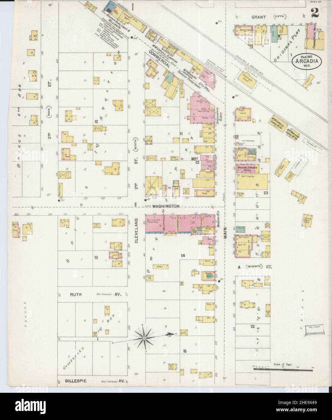Map of arcadia hi-res stock photography and images - Alamy