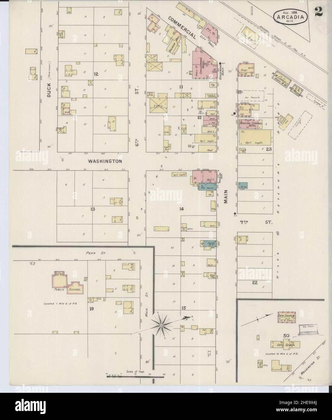 Map of arcadia hi-res stock photography and images - Alamy