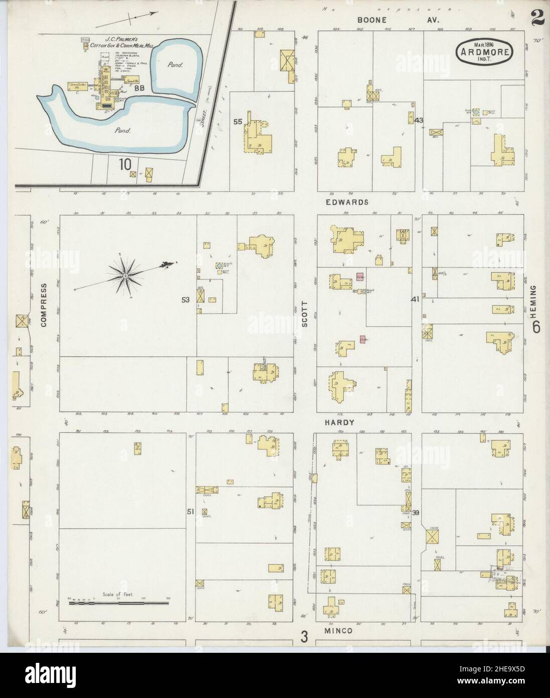 Map of ardmore oklahoma hi-res stock photography and images - Alamy