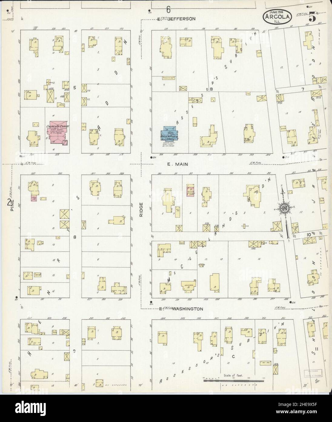 Map of arcola hi-res stock photography and images - Alamy