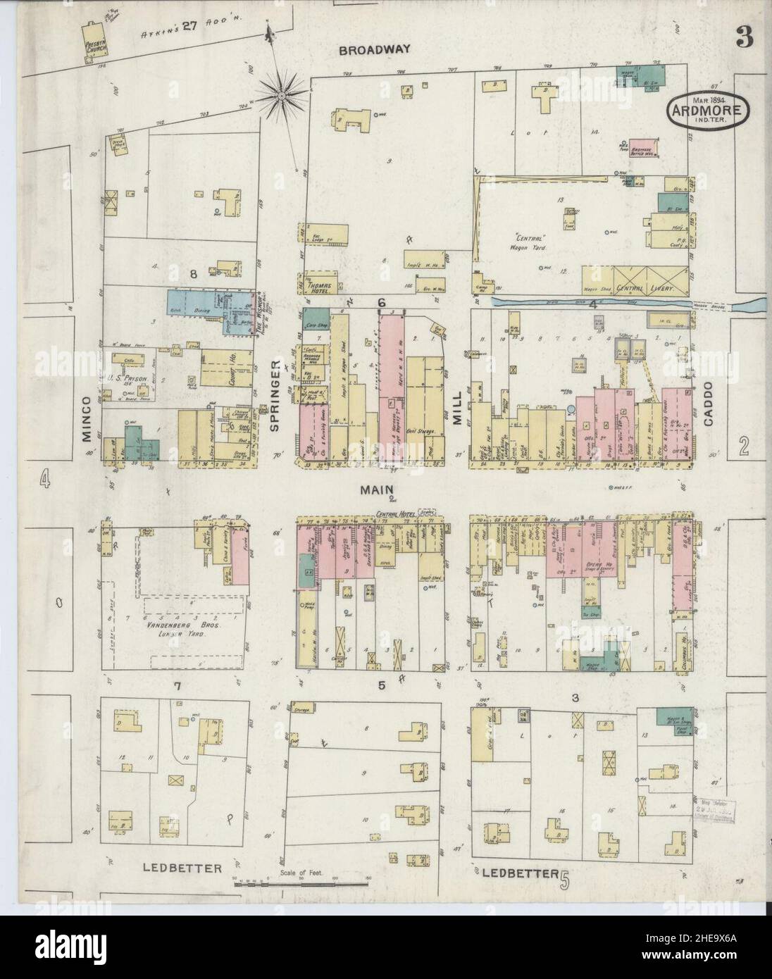 Map of ardmore oklahoma hi-res stock photography and images - Alamy