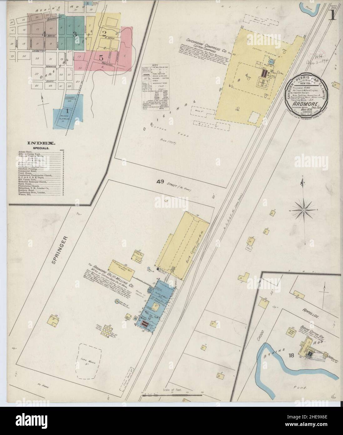 Map of ardmore oklahoma hi-res stock photography and images - Alamy