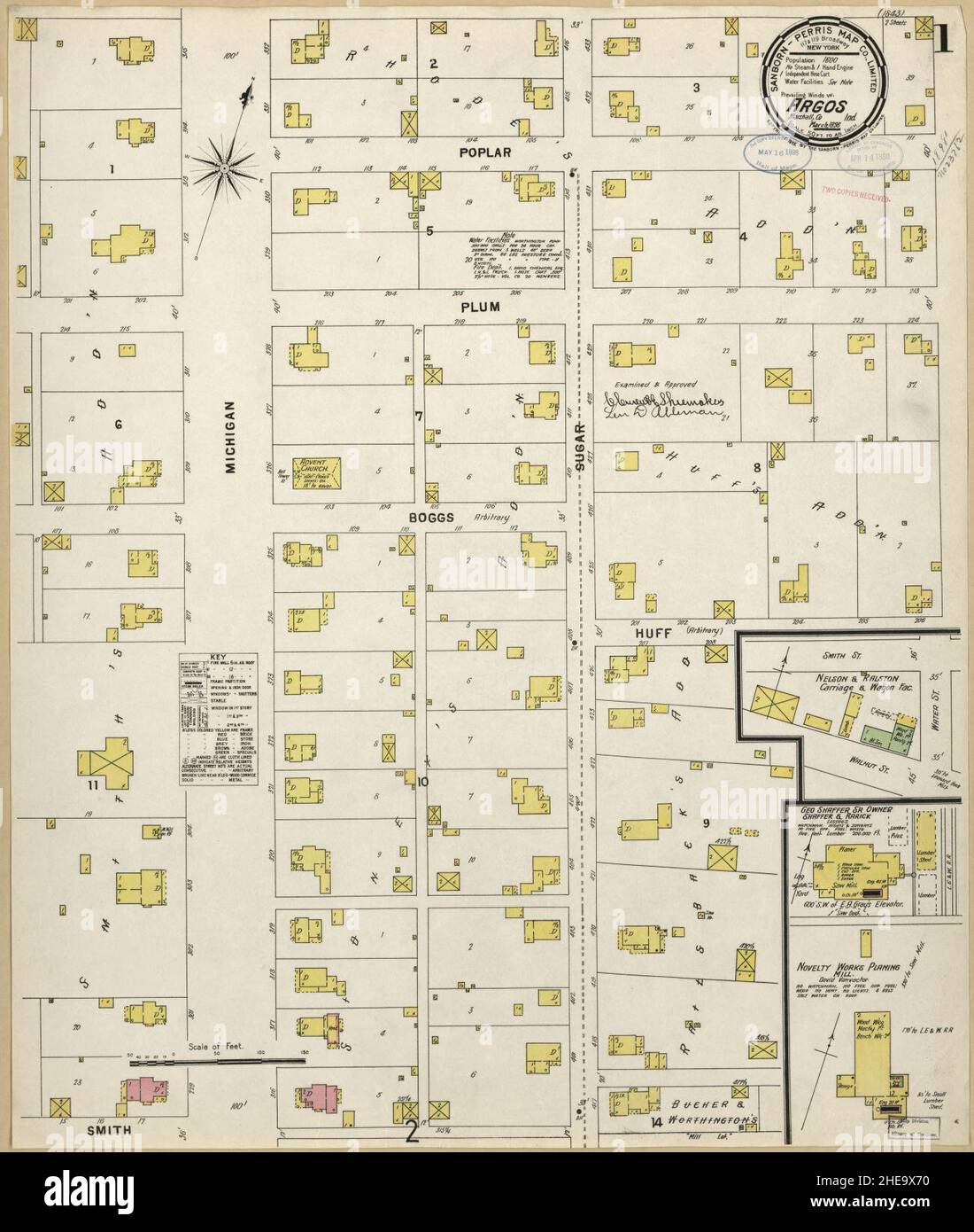Marshall indiana map hi-res stock photography and images - Alamy