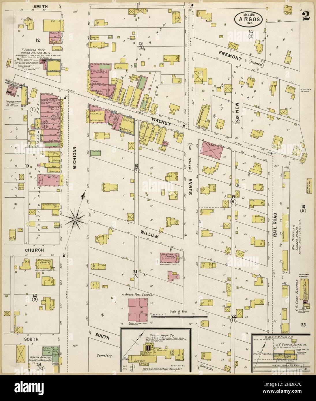 Marshall indiana map hi-res stock photography and images - Alamy