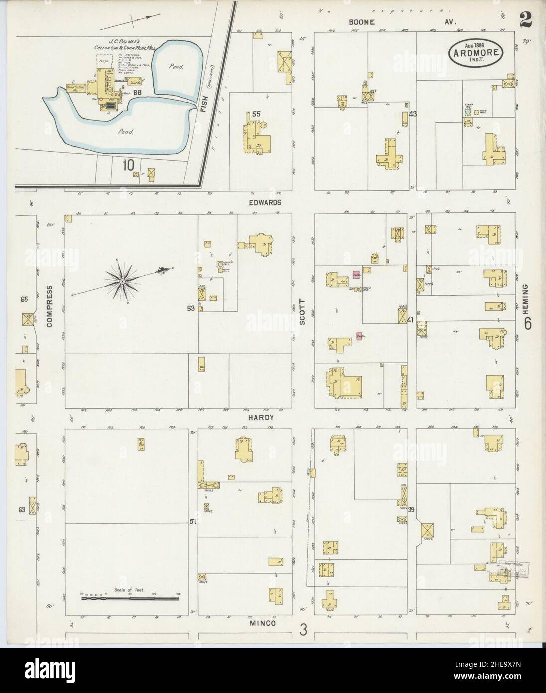 Map of ardmore oklahoma hi-res stock photography and images - Alamy