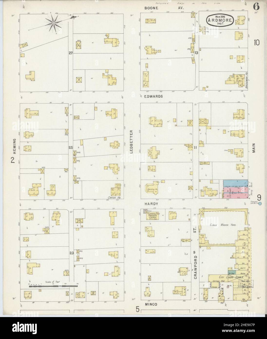 Map of ardmore oklahoma hi-res stock photography and images - Alamy