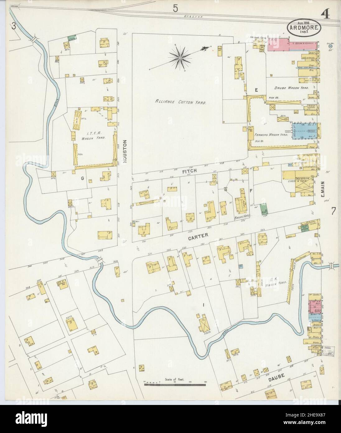 Map of ardmore oklahoma hi-res stock photography and images - Alamy