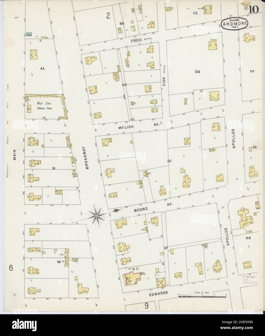 Map of ardmore hi-res stock photography and images - Alamy