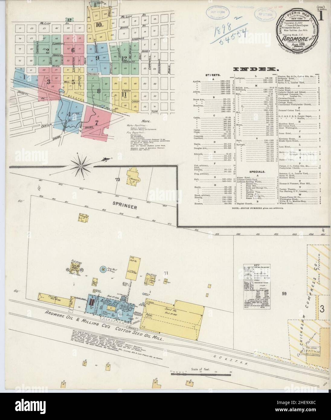 Map of ardmore hi-res stock photography and images - Alamy