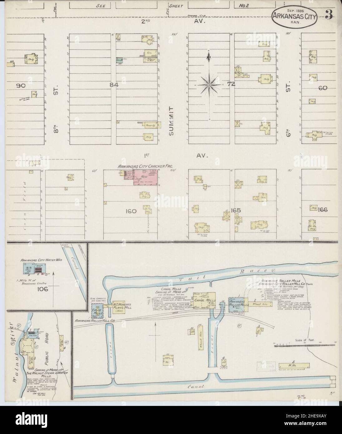 Cowley county map hi-res stock photography and images - Alamy
