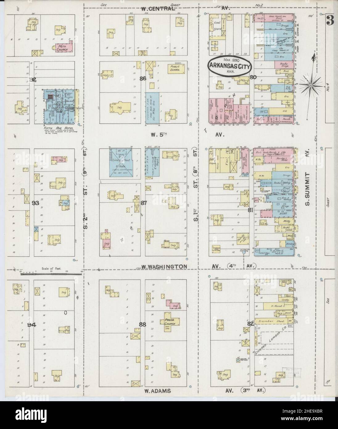 Cowley county map hi-res stock photography and images - Alamy
