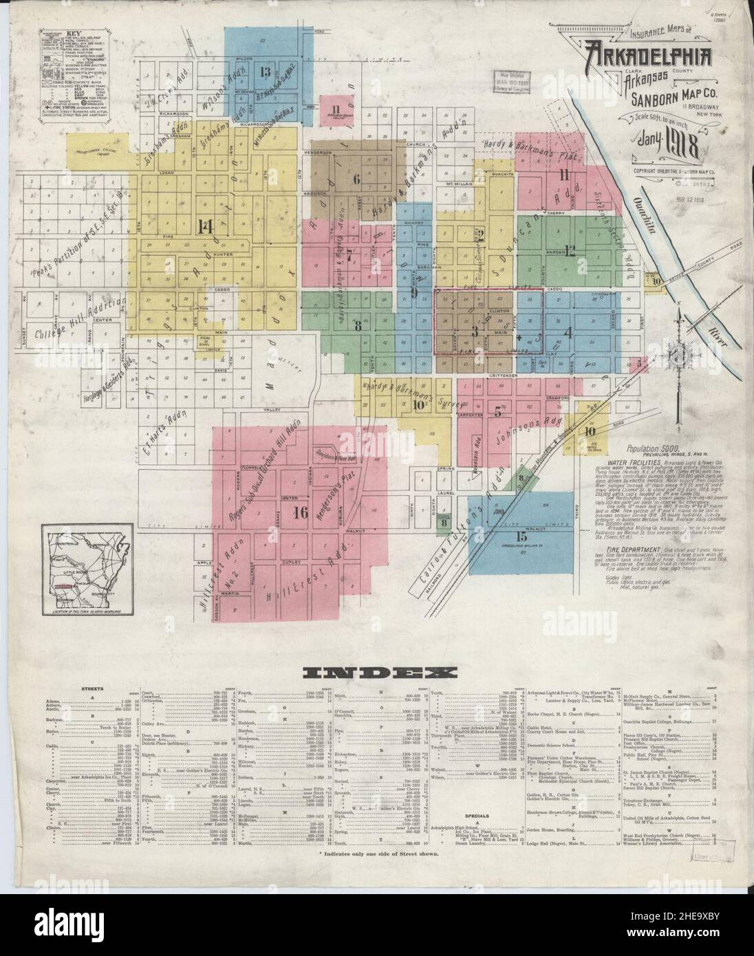 Arkadelphia arkansas map hi-res stock photography and images - Alamy