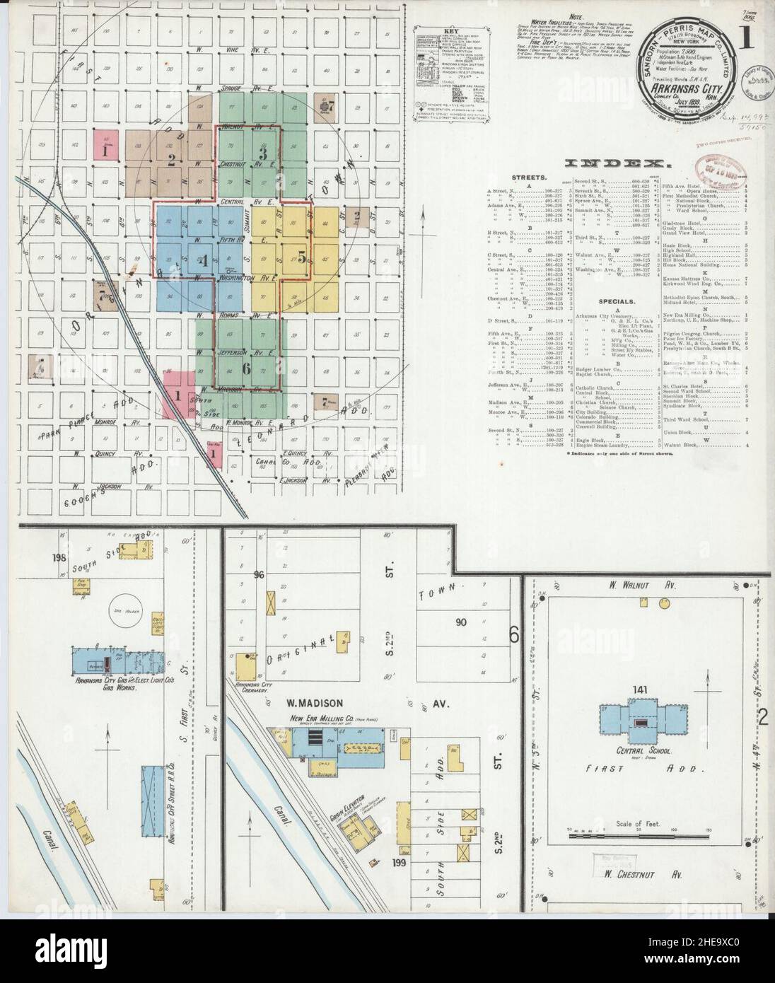 Cowley county map hi-res stock photography and images - Alamy