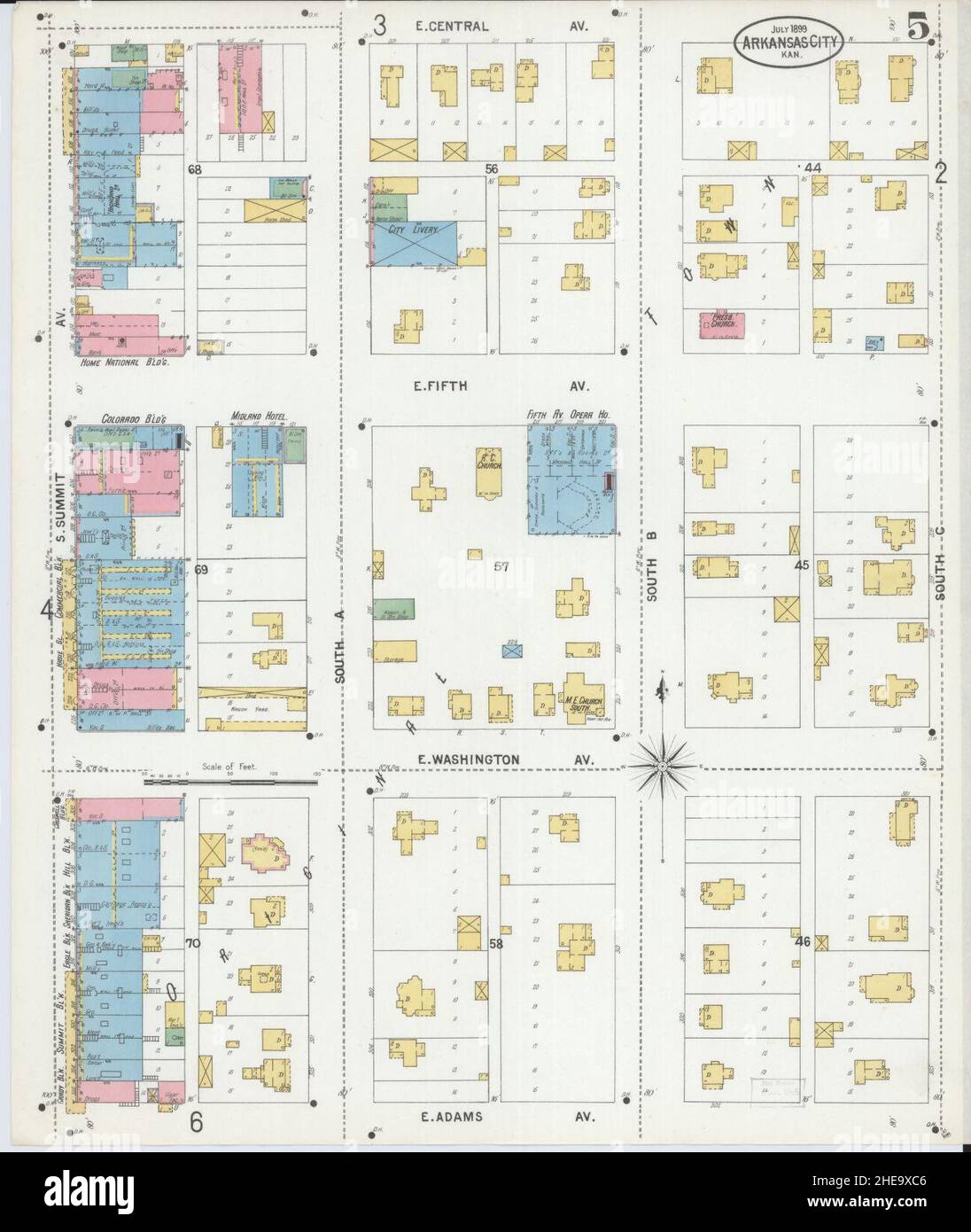 Cowley county map hi-res stock photography and images - Alamy