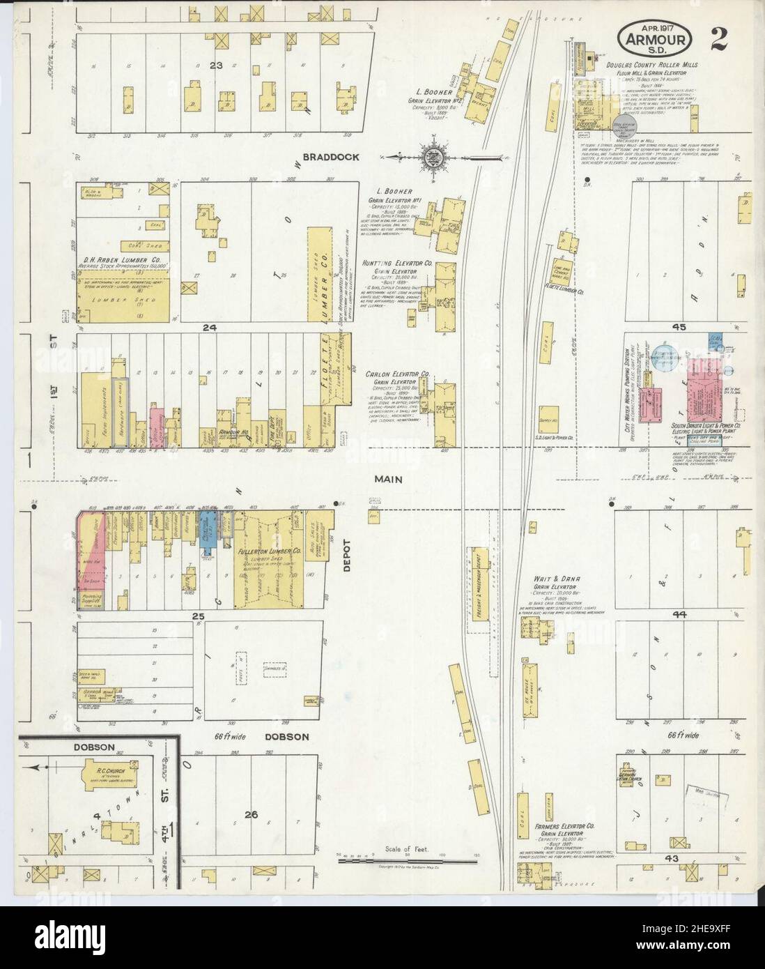 Armour south dakota map hi-res stock photography and images - Alamy