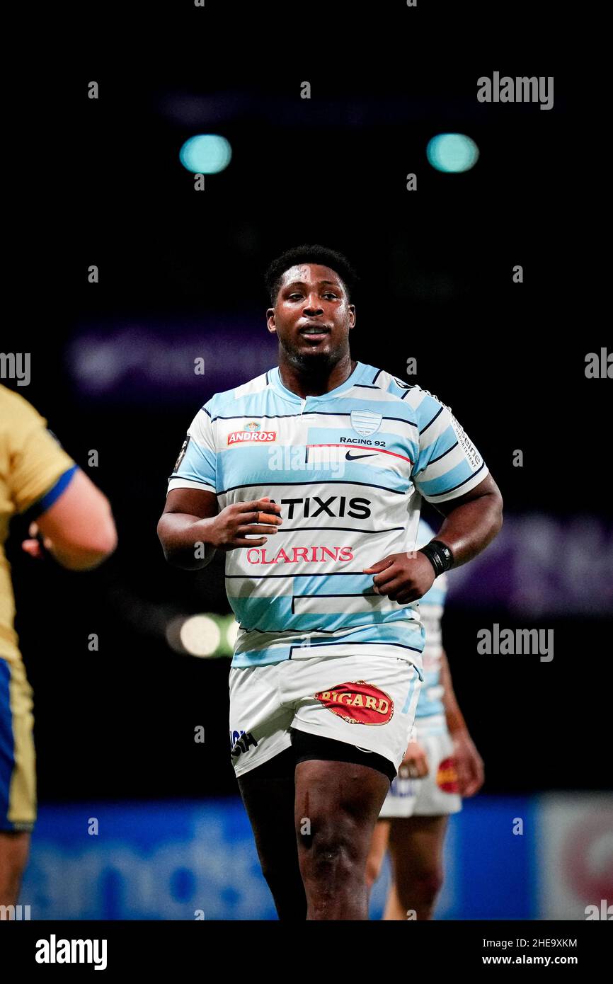 Georges Henry Colombes of Racing 92 scores a try during the rugby TOP ...