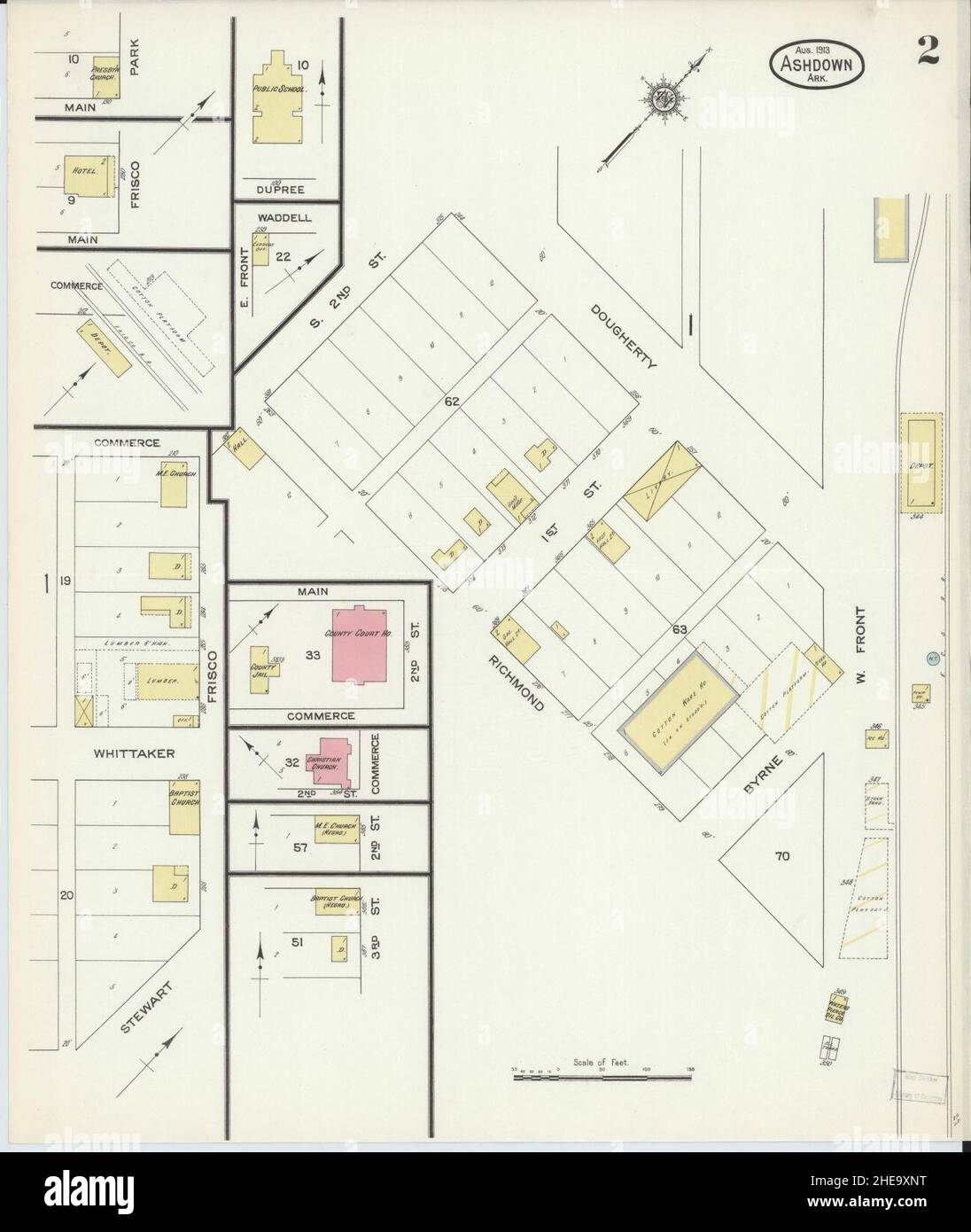 Ashdown arkansas map hi-res stock photography and images - Alamy