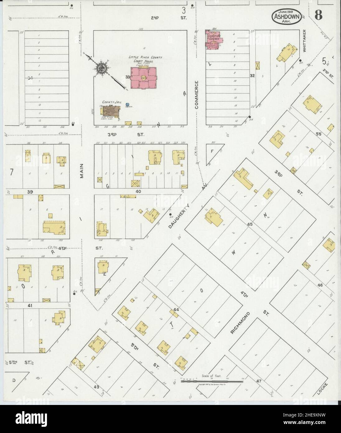 Ashdown arkansas map hi-res stock photography and images - Alamy