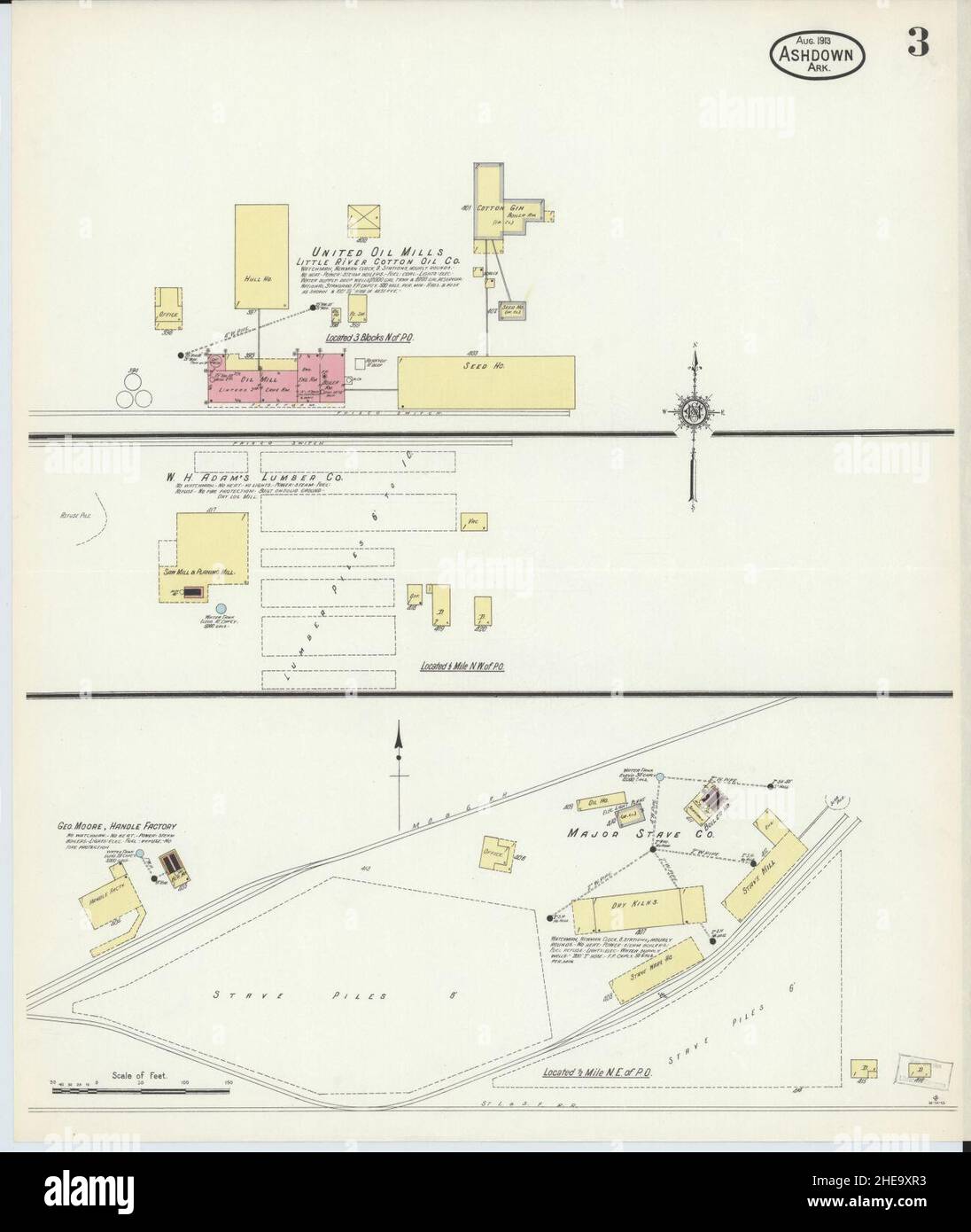 Ashdown arkansas map hi-res stock photography and images - Alamy
